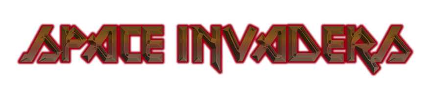 Space Invaders logo. Free logo maker.