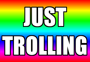 JUST TROLLING logo. Free logo maker.