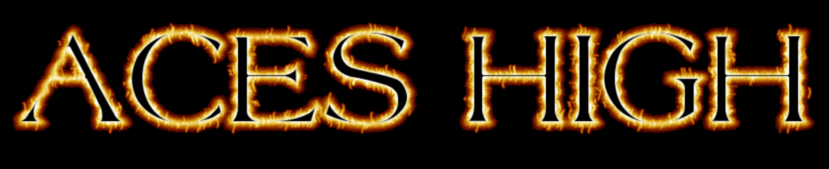 ACES HIGH logo. Free logo maker.