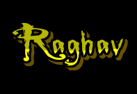 Raghav Name Logo