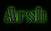 Arsh logo. Free logo maker.