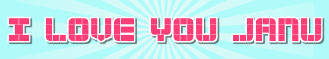 I love you janu logo. Free logo maker.