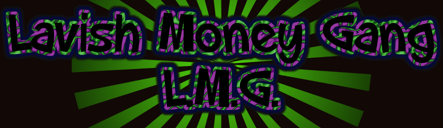Lavish Money Gang L.M.G. logo. Free logo maker.