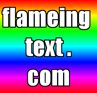 flameing text . com logo. Free logo maker.
