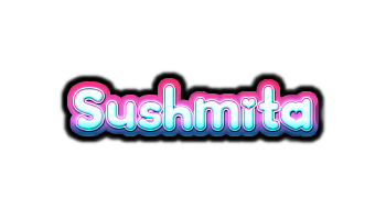 Susmitha Name Logo Preview Of Black Background 3D Name For "sushmita"