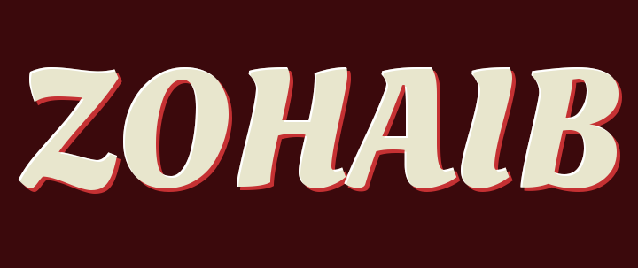 ZOHAIB logo. Free logo maker.