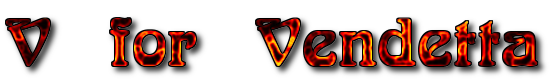 V for Vendetta logo. Free logo maker.