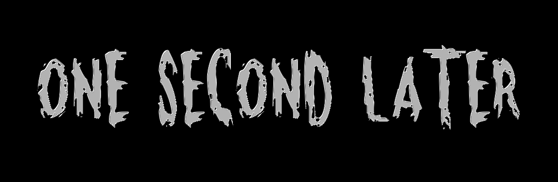 ONE SECOND LATER logo. Free logo maker.