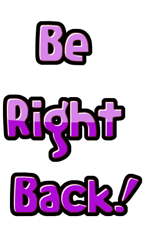 Be Right Back! logo. Free logo maker.