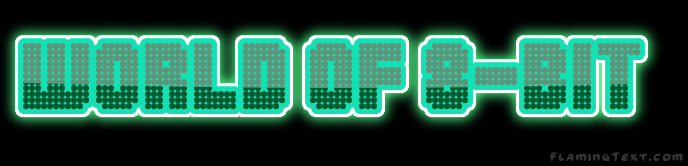 World of 8-Bit logo. Free logo maker.