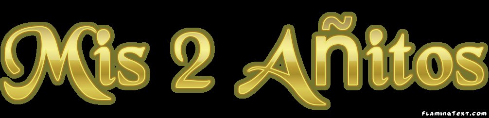 Mis 2 Añitos logo. Free logo maker.