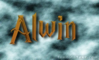 Alwin logo. Free logo maker.