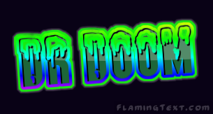 DR DOOM logo. Free logo maker.