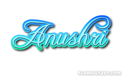 Anushri logo. Free logo maker.