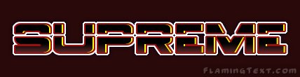 SUPREME logo. Free logo maker.