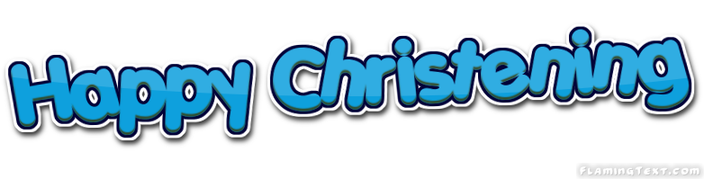 Happy Christening logo. Free logo maker.