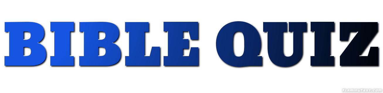 BIBLE QUIZ logo. Free logo maker.