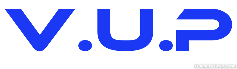 V.U.P logo. Free logo maker.
