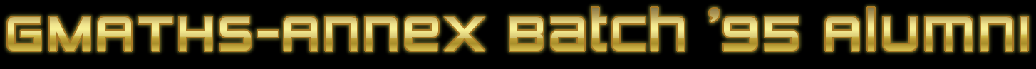 GMATHS-Annex Batch '95 Alumni logo. Free logo maker.