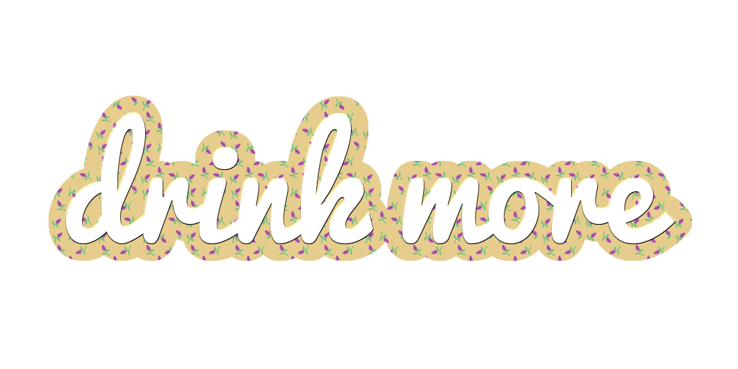 drink more logo. Free logo maker.