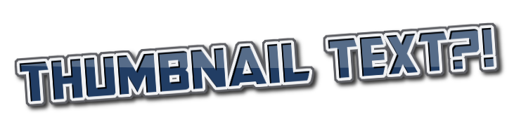 Thumbnail Text?! logo. Free logo maker.