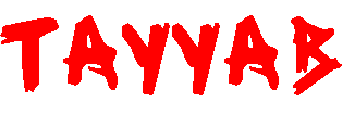 TAYYAB logo. Free logo maker.