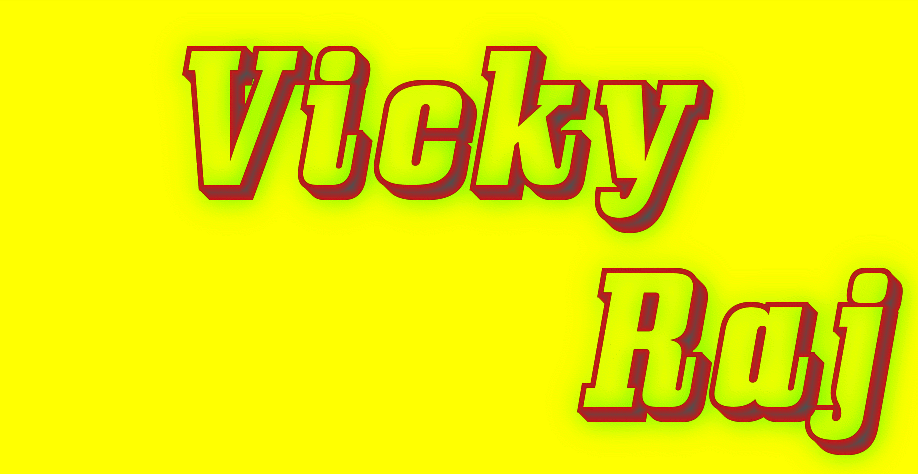Vicky Raj logo. Free logo maker.
