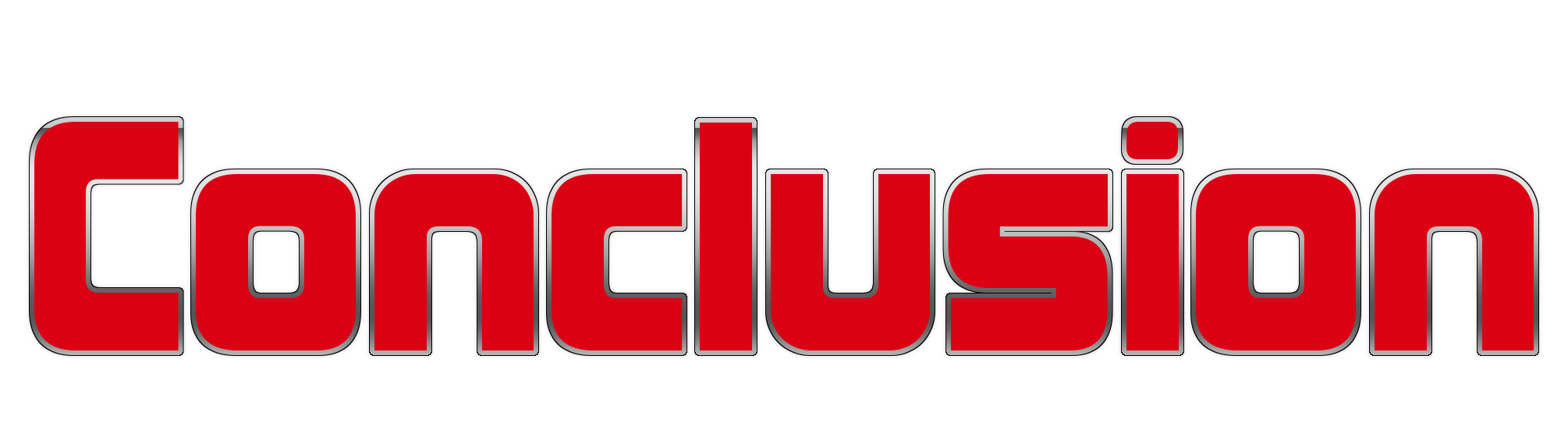 Conclusion logo. Free logo maker.