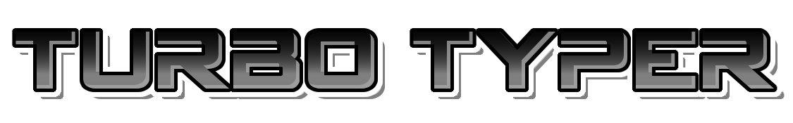 Turbo Typer logo. Free logo maker.