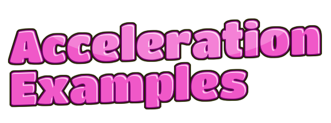 Acceleration Examples logo. Free logo maker.