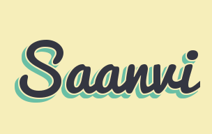 Saanvi logo. Free logo maker.