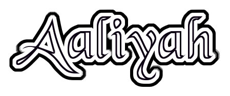 Aaliyah logo. Free logo maker.