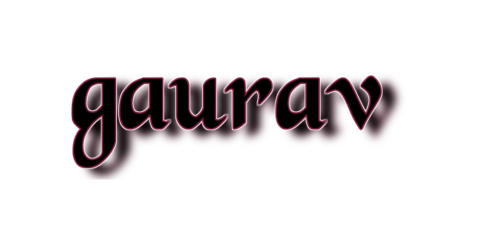 Logotipo Gaurav 3d