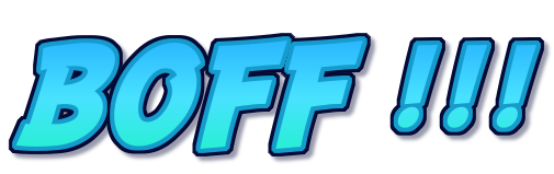 BOFF !!! logo. Free logo maker.