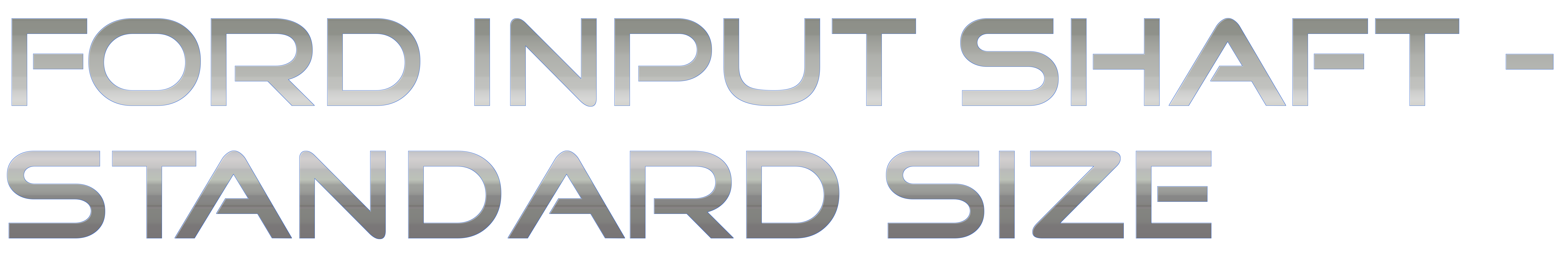 Ford Input Shaft - Standard Size logo. Free logo maker.