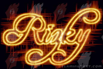 Rizky logo. Free logo maker.