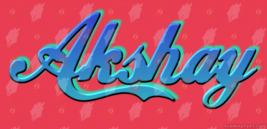 Logotipo Akshay 3d