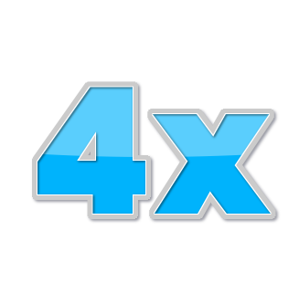 4x logo. Free logo maker.