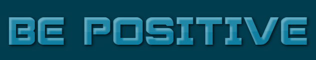 BE POSITIVE logo. Free logo maker.