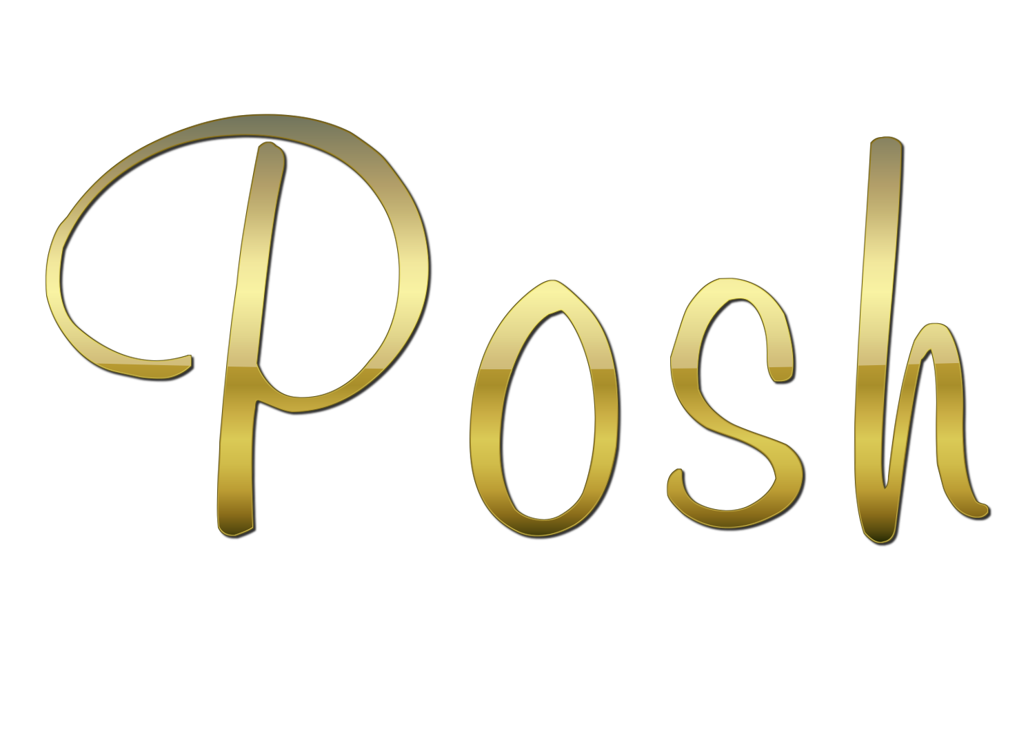 Posh logo. Free logo maker.