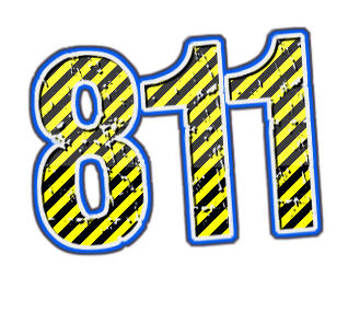 811 logo. Free logo maker.