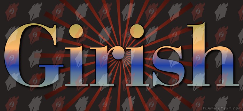 Girish Name Logo Nicknames For GirishGJ: Giℝis𝖍GJ , Girish,