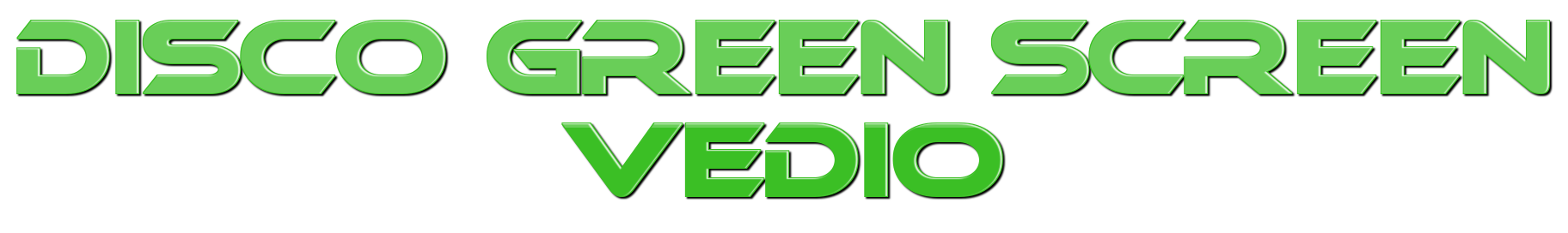 Disco Green Screen Vedio logo. Free logo maker.