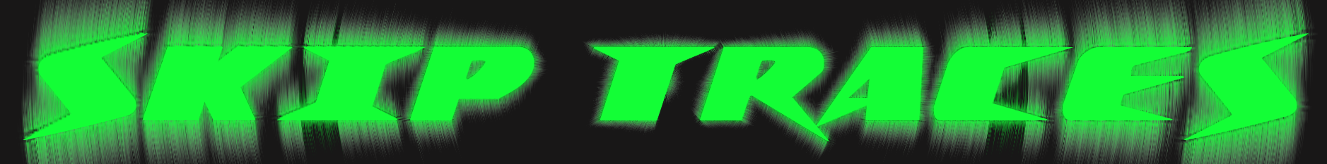 SKIP TRACES logo. Free logo maker.