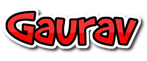 Gaurav logo. Free logo maker.