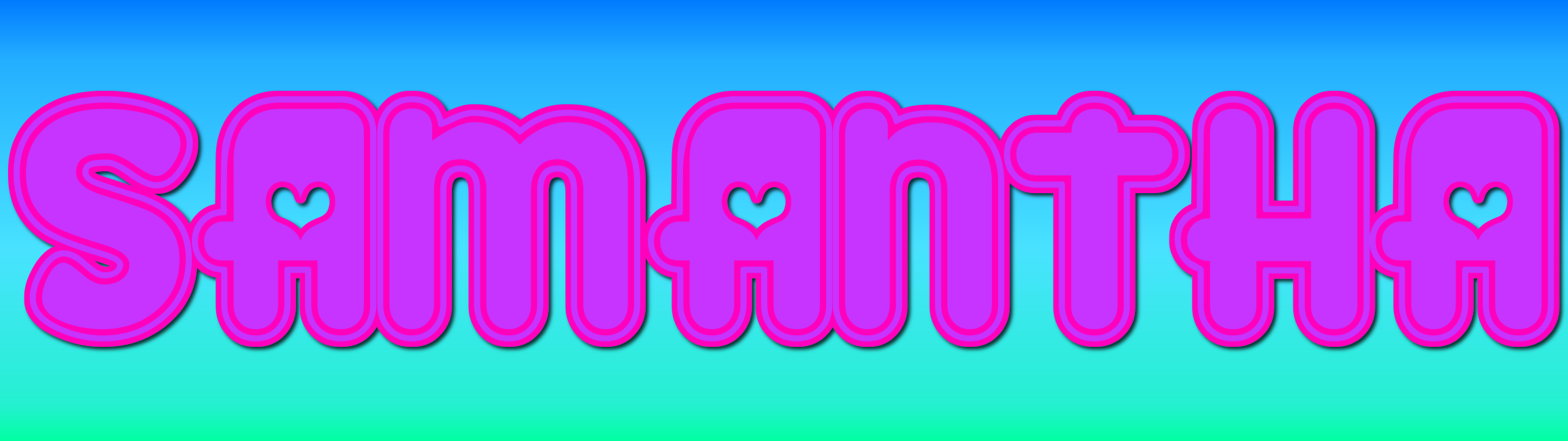 SAMANTHA logo. Free logo maker.