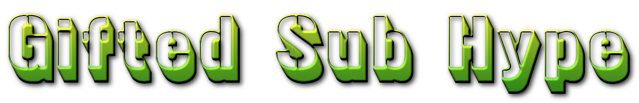 Gifted Sub Hype logo. Free logo maker.