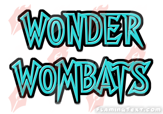 WONDER WOMBATS logo. Free logo maker.