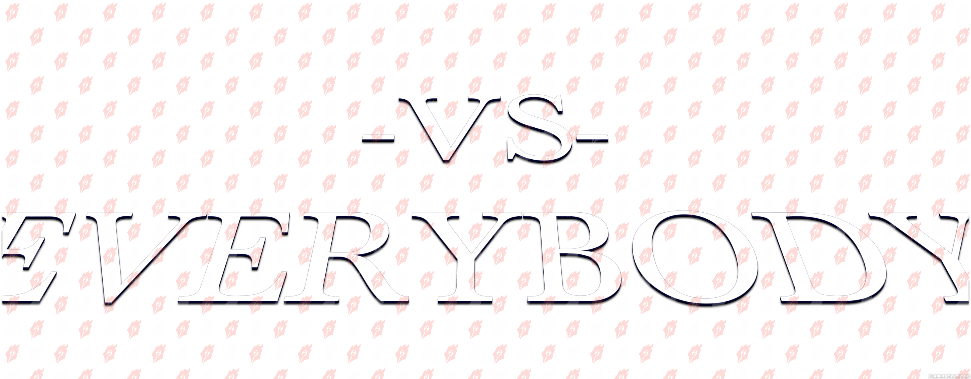 -VS- EVERYBODY logo. Free logo maker.