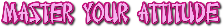 Master your attitude logo. Free logo maker.